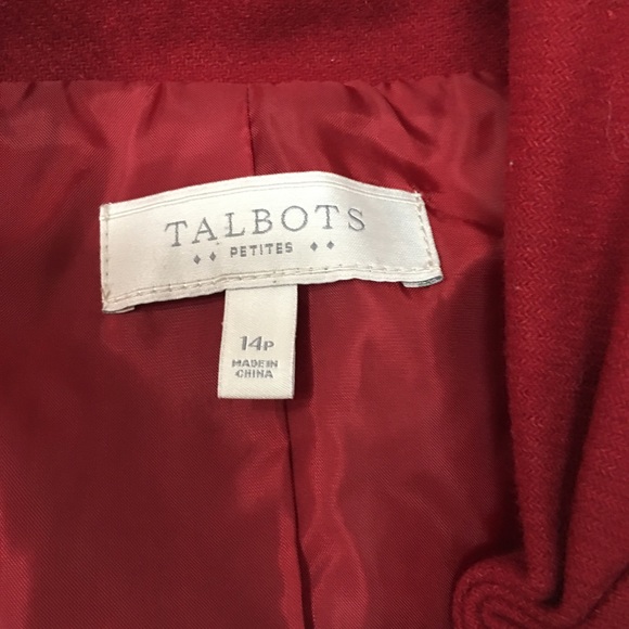 Talbots | Jackets & Coats | Talbots Red Suit Jacket | Poshmark